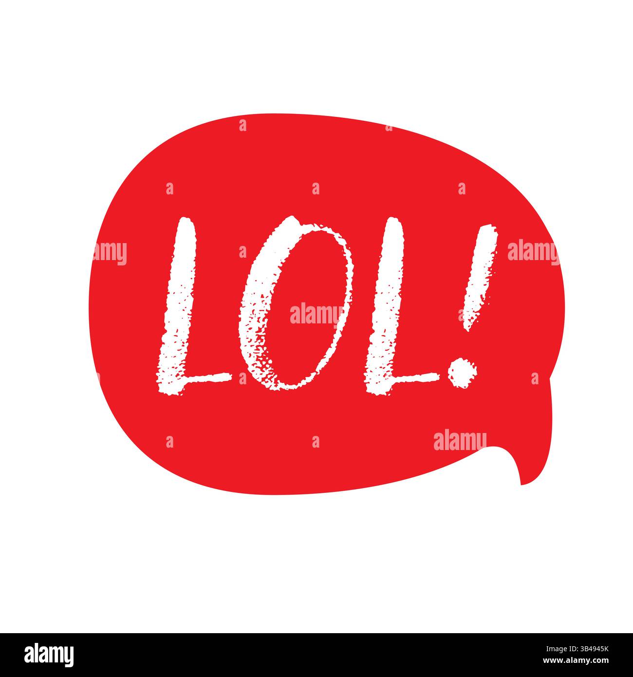 Lol! Message speech bubble red vector Stock Vector Image & Art - Alamy