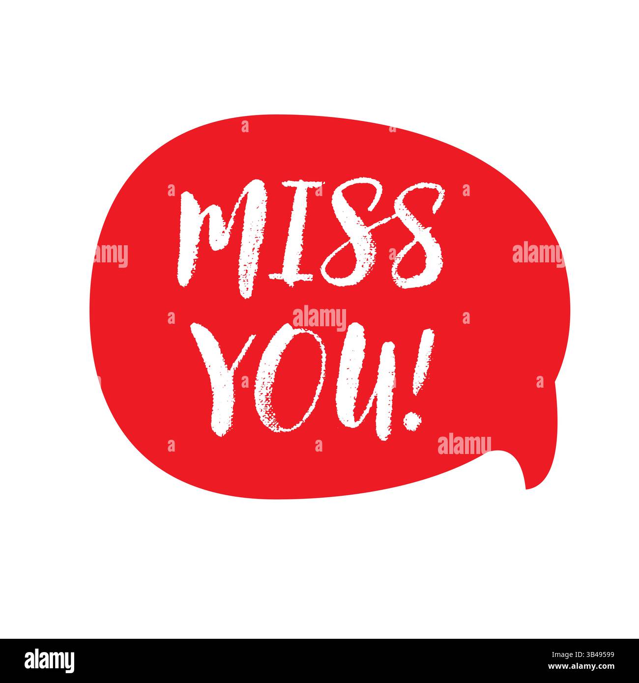 Miss You sign speech bubble vector Stock Vector Image & Art - Alamy