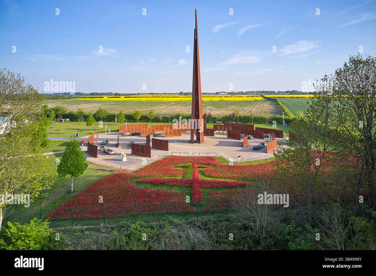 International Bomber Command Centre Poppy Display. VE80 poppy ...