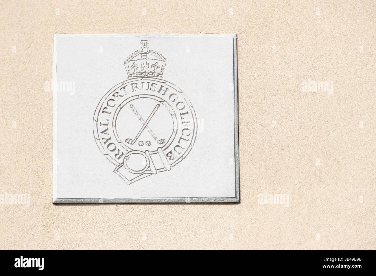 Portrush, Northern Ireland - April 29th, 2025: Insignia of Royal ...