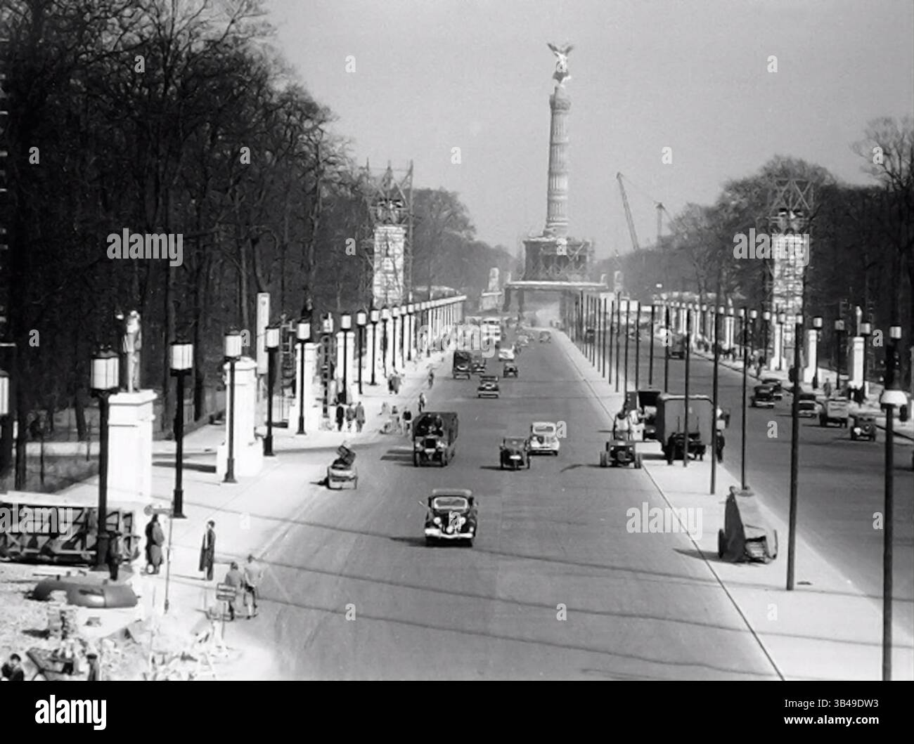 East-West Axis in Berlin, 1939 - model city Germania Stock Photo - Alamy