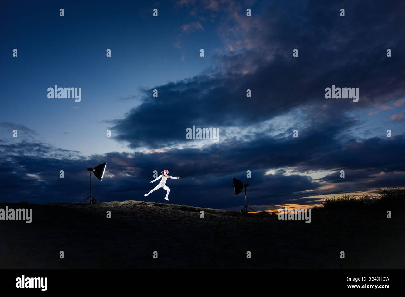 Richmond, Canada. 20th Apr, 2025. Canadian Olympic fencer Eleanor ...