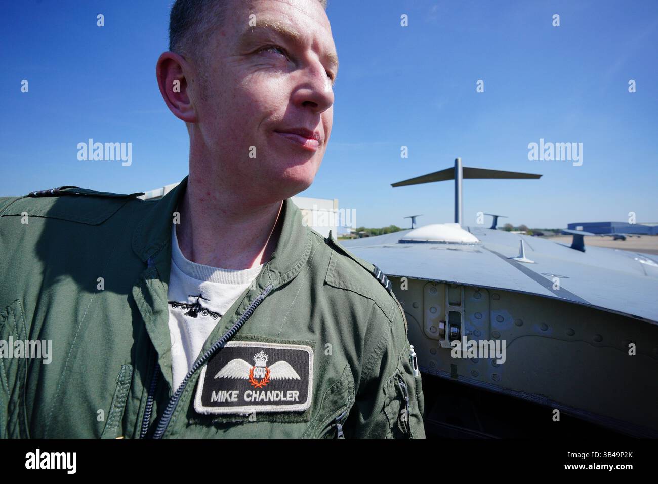 RAF Flight Lieutenant Mike Chandler, who is due to fly a Boeing C-17 ...