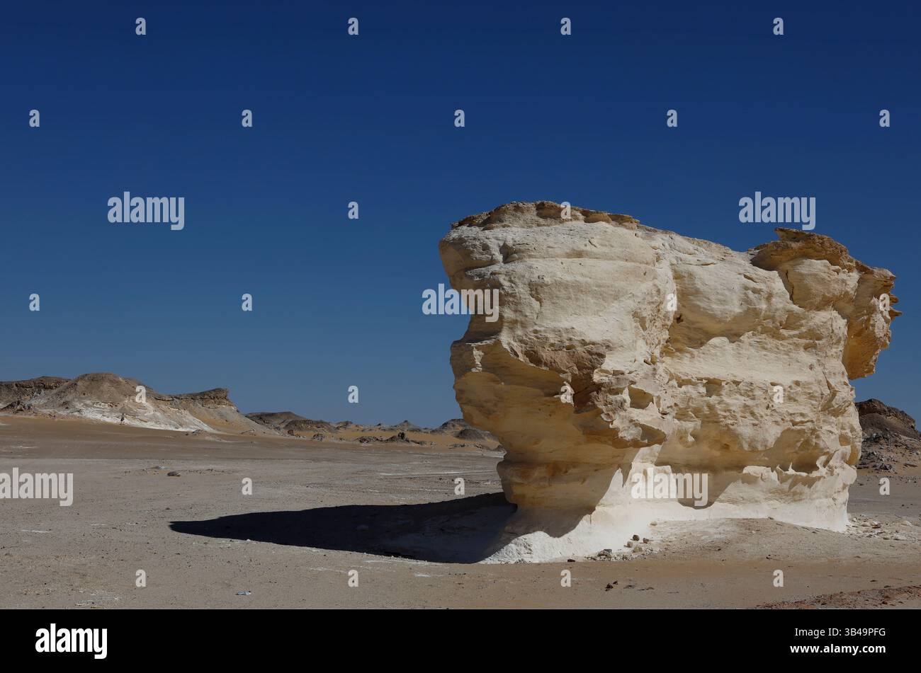 Rock formation in the Desert of Obstacles in Egypt Stock Photo - Alamy