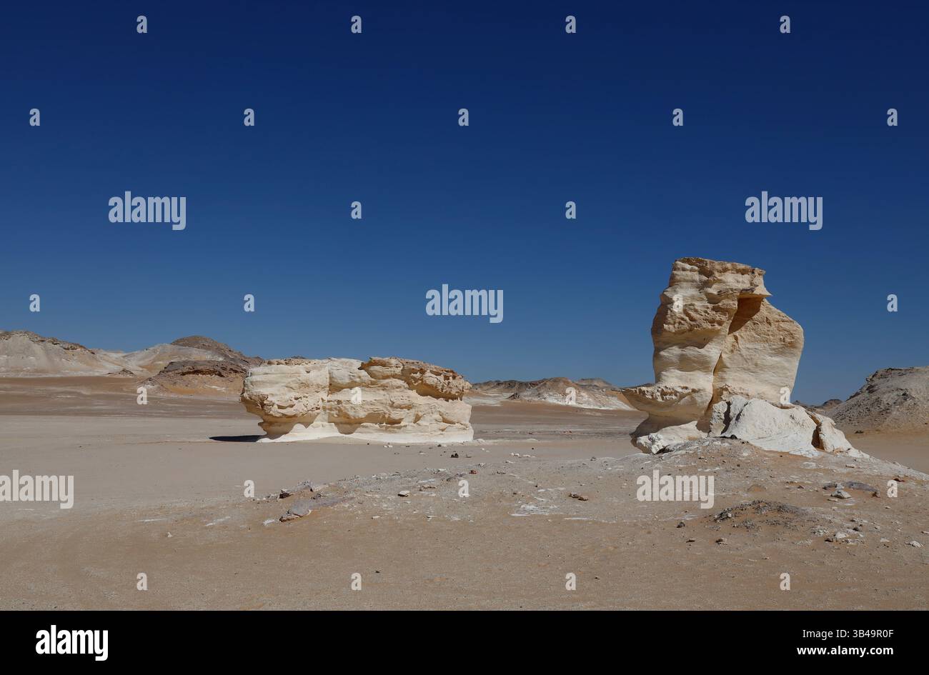 Rock formation in the Desert of Obstacles in Egypt Stock Photo - Alamy