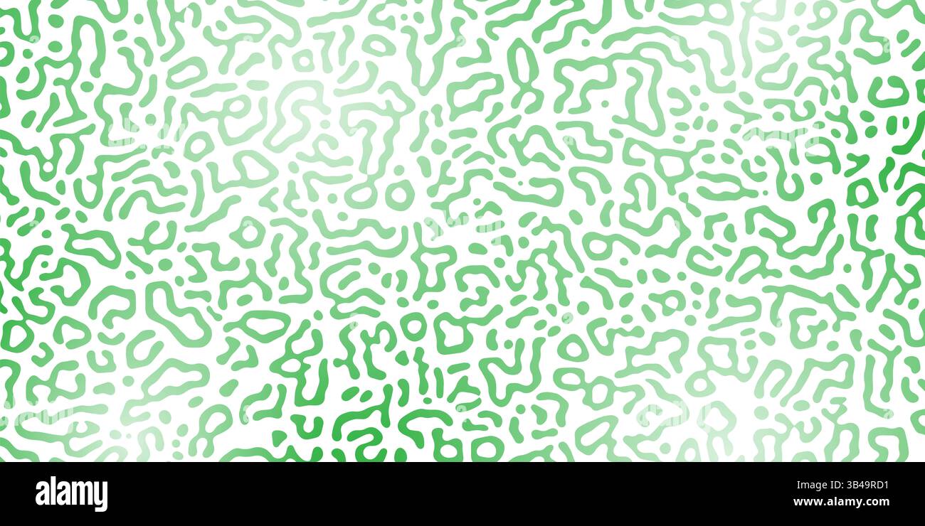 Generative algorithm psychedelic green background. Reaction-diffusion or turing pattern ...