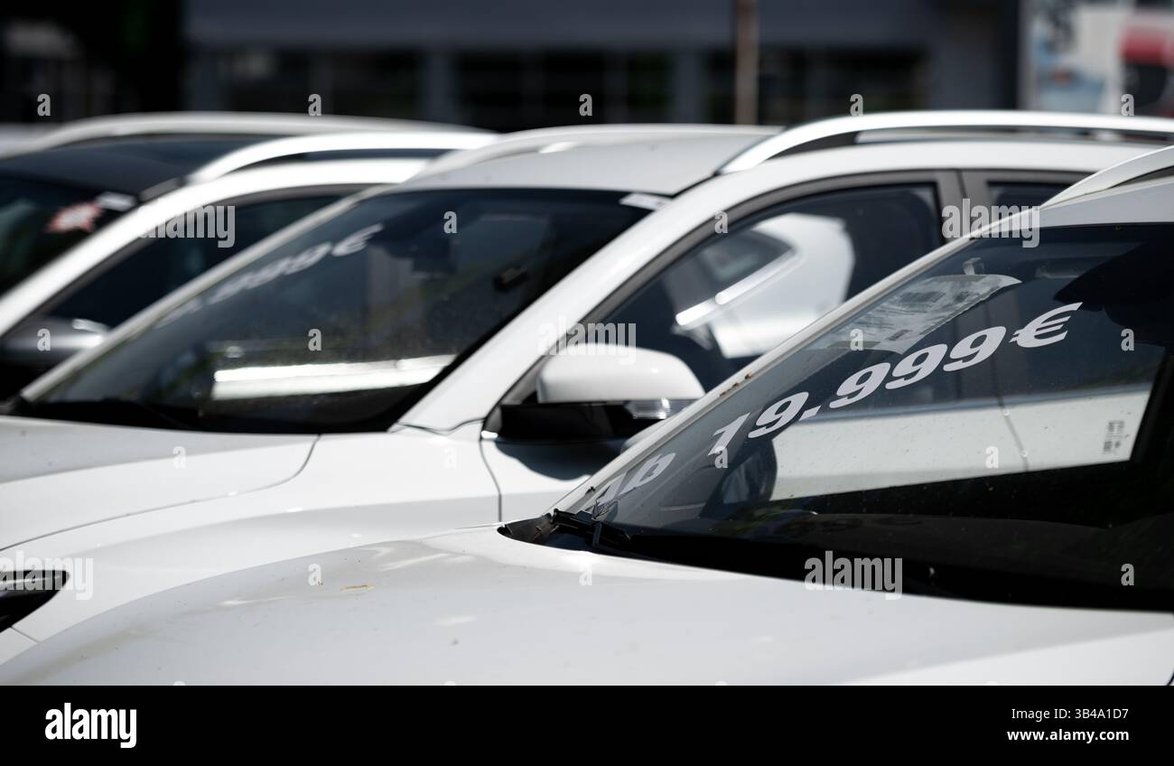 Oberhausen, Germany. 30th Apr, 2025. The sales price "From ·19,999" is ...