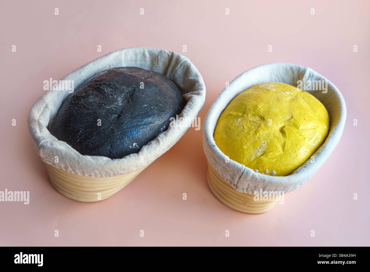 Dough in proofing baskets for home made sourdough bread. Creative and ...