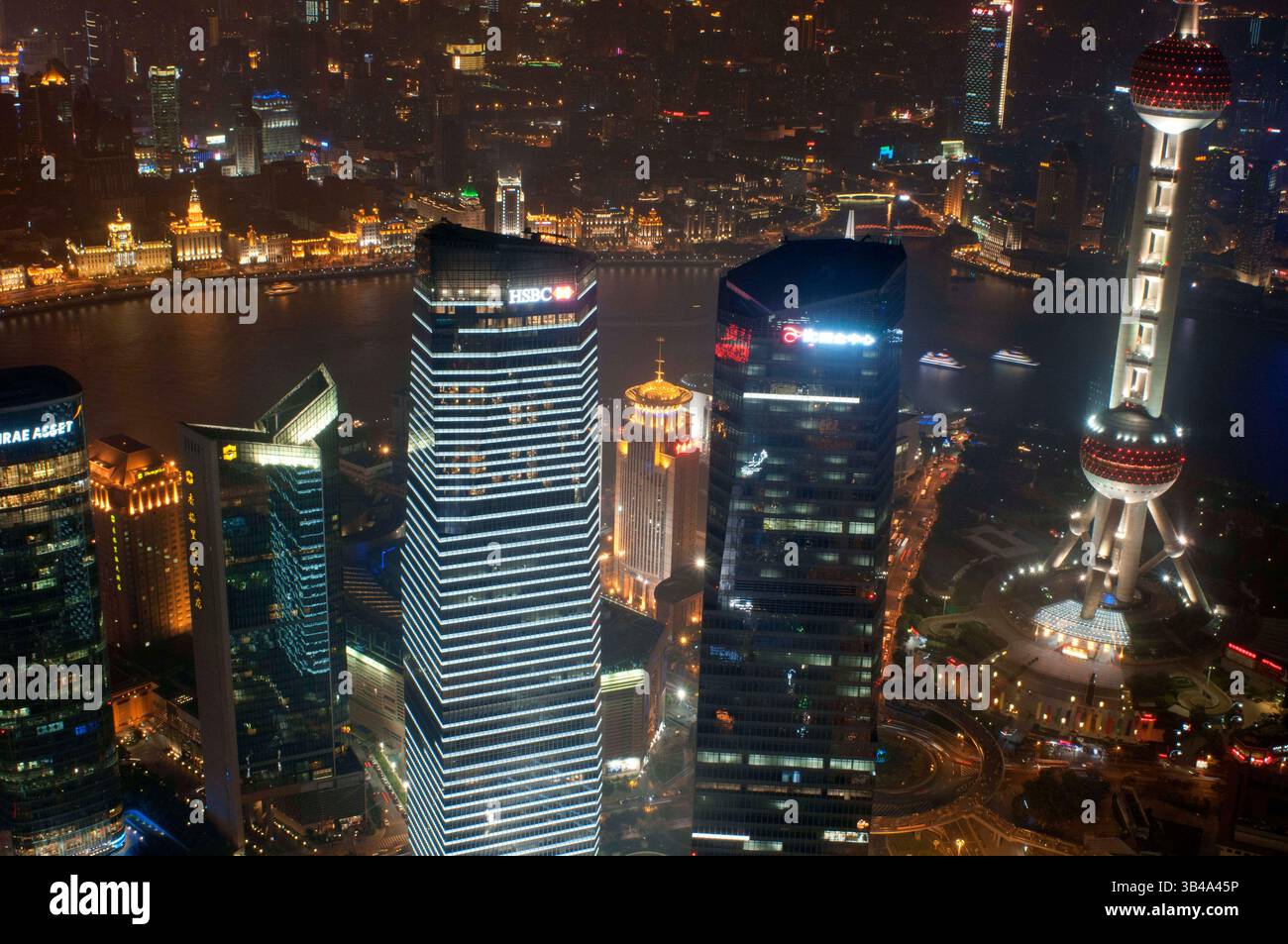 Jul 25, 2014 - Shanghai, China - Skyline of the Bund on the Huangpu ...