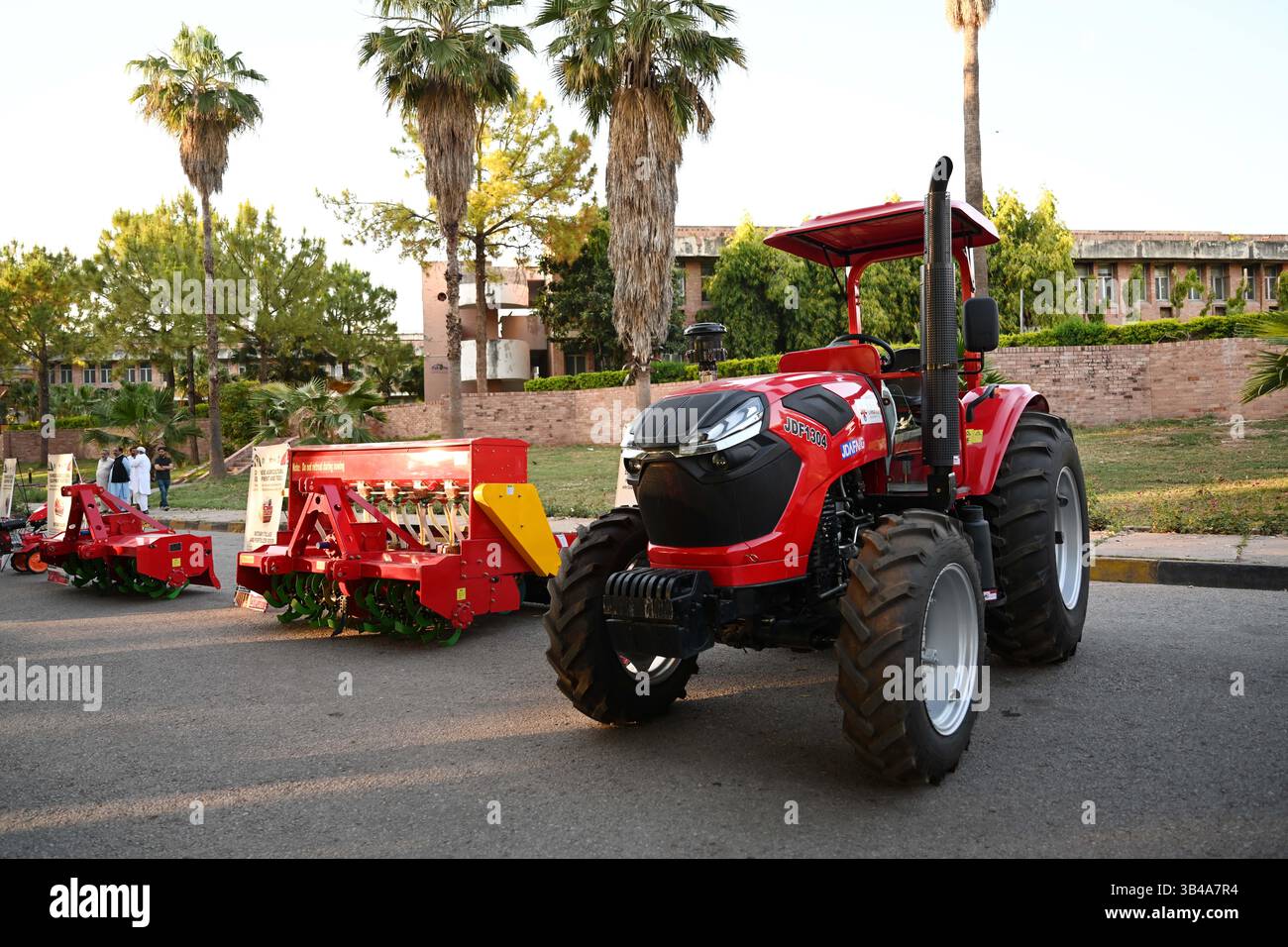 Islamabad. 28th Apr, 2025. Agricultural equipment provided by China is ...