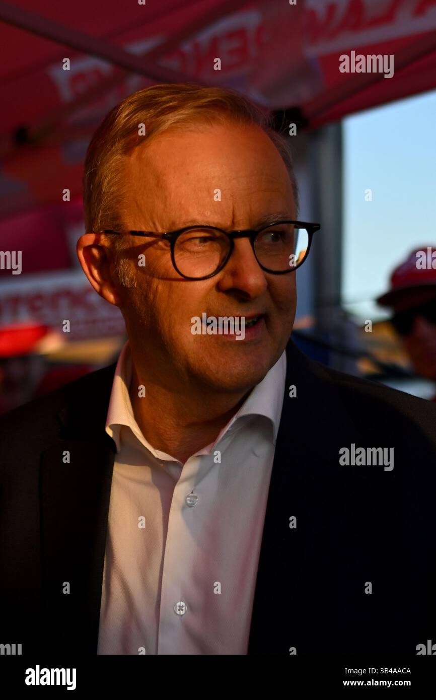 Perth, Australia. 30th Apr, 2025. Australian Prime Minister Anthony ...