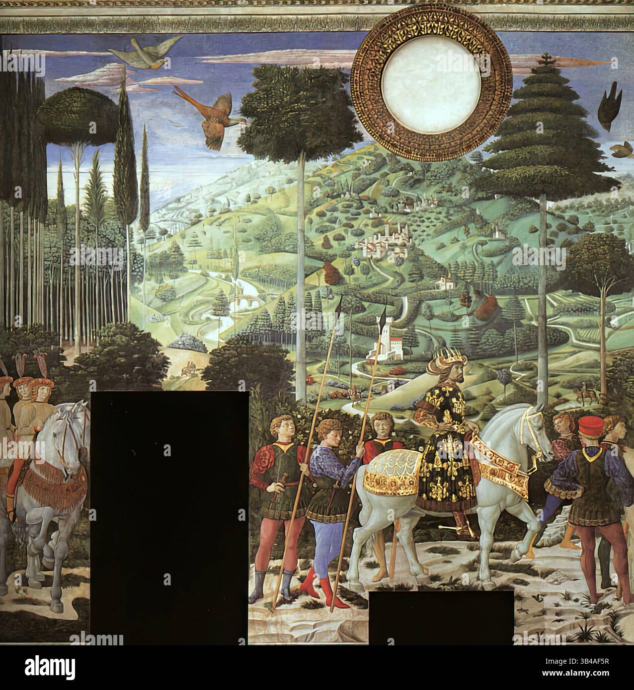 Benozzo Gozzoli painting - The Journey Of The Magi To Bethlehem, The ...