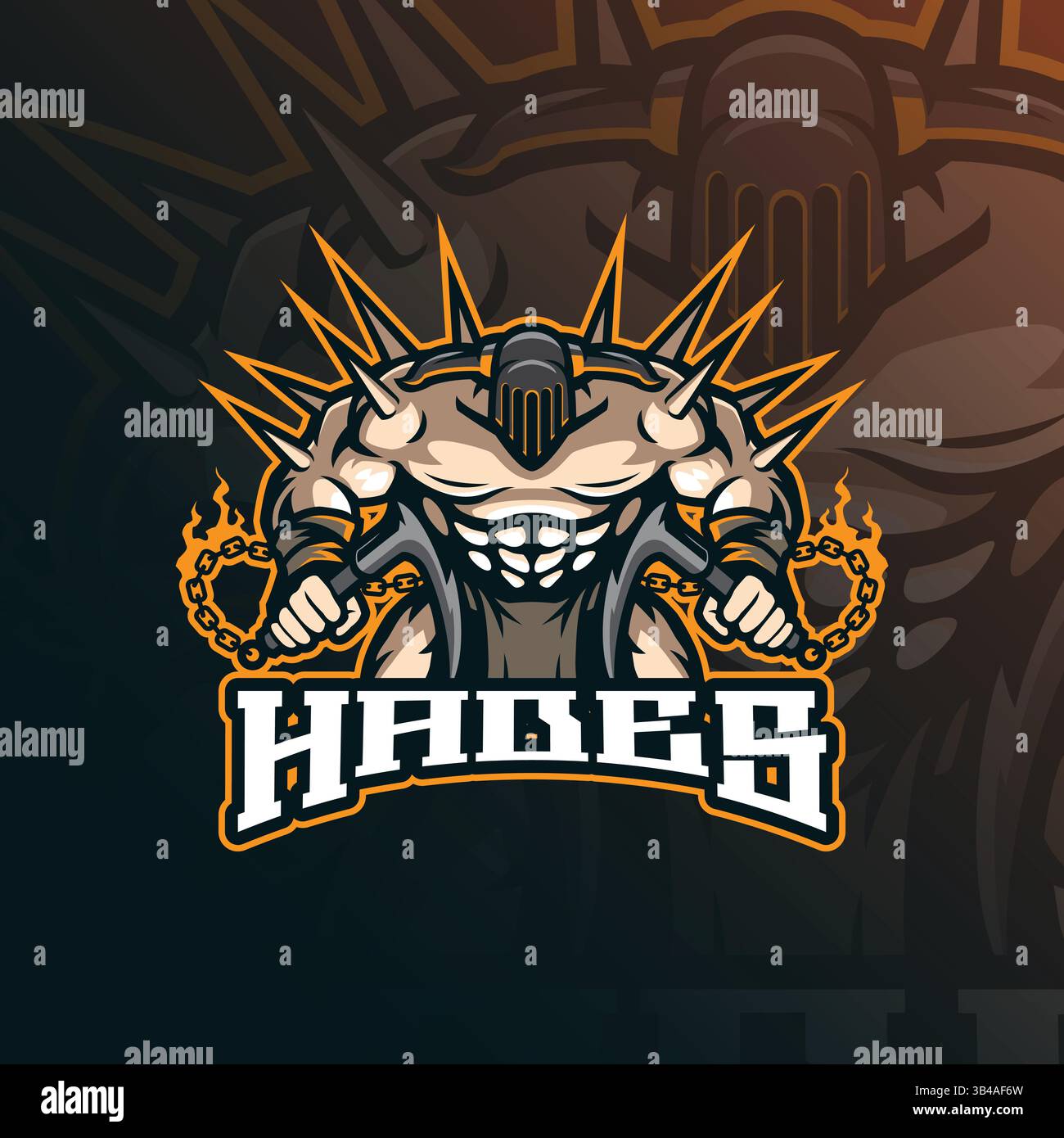 Hades mascot logo design vector with modern illustration concept style ...