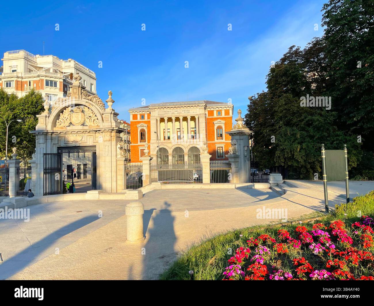 Cason del Buen Retiro from El Retiro park. Madrid, Spain Stock Photo ...