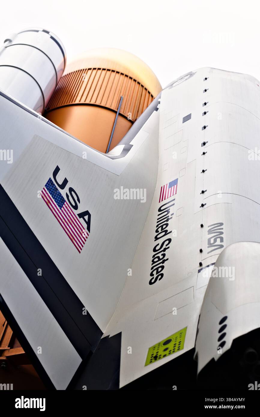 model rocket in downtown LA Stock Photo - Alamy