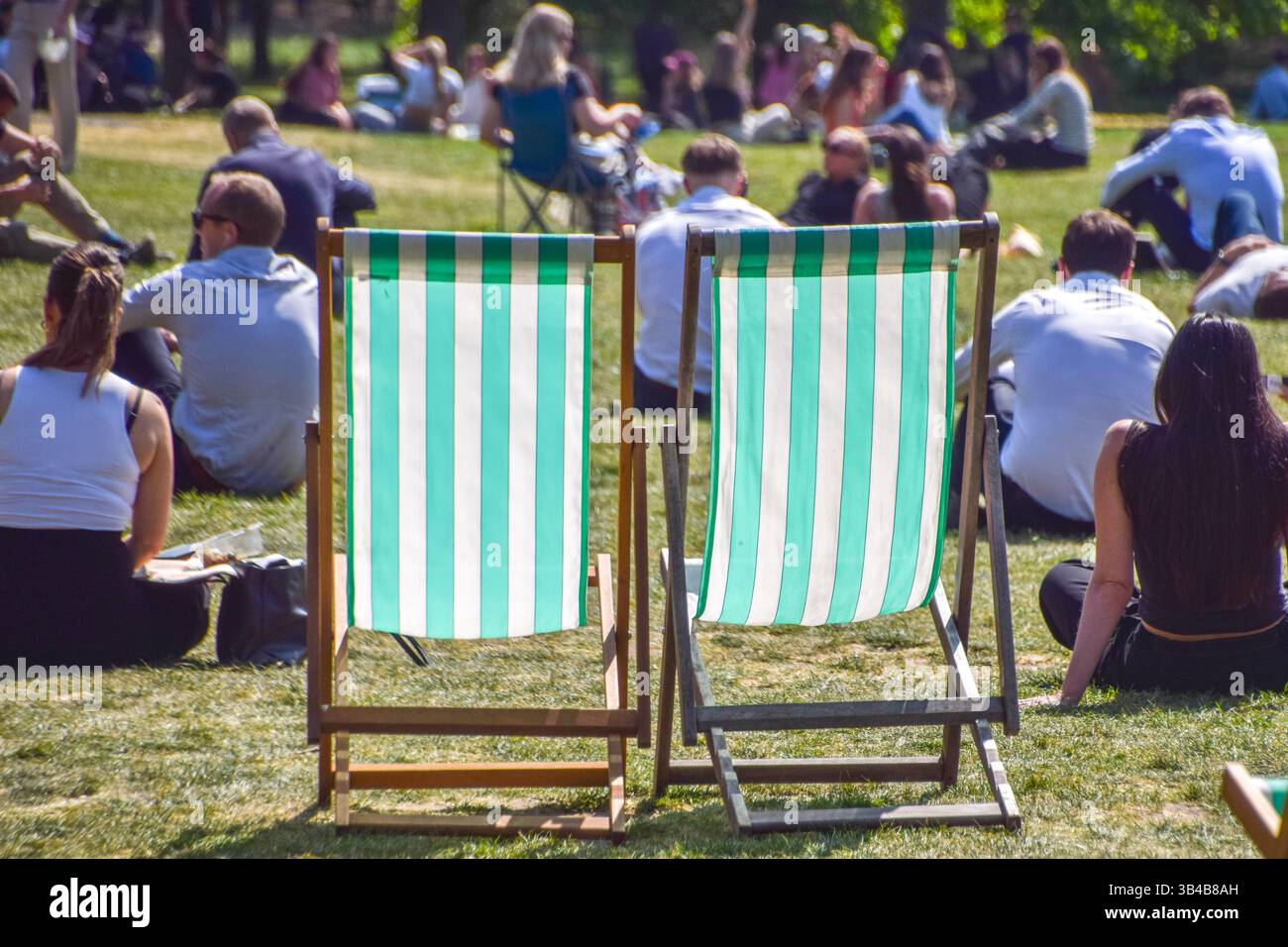 April 30 2025 London England United Kingdom People Enjoy The