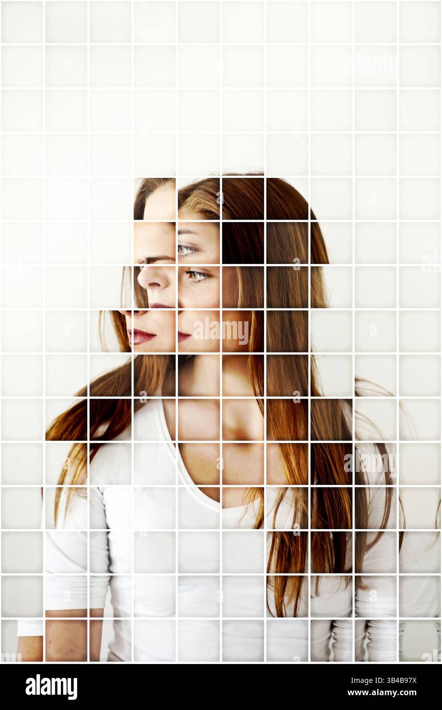 Fragmented portrait Cut Out Stock Images & Pictures - Alamy