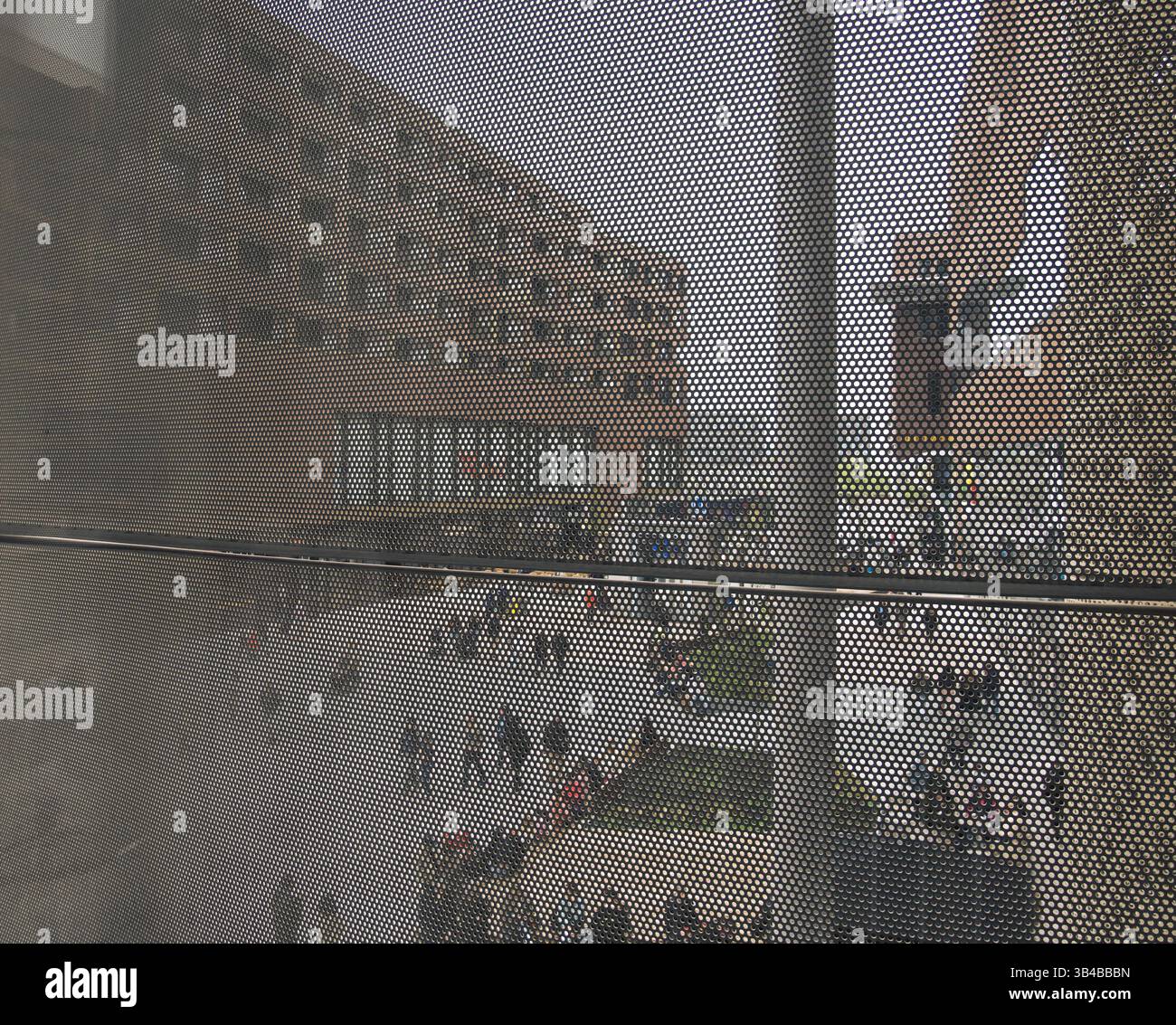 View through gridded metal hi-res stock photography and images - Alamy