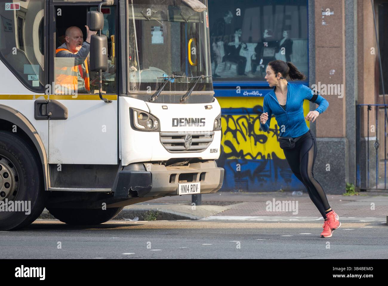 Gal Gadot filming a scene for 'The Runner' in Camden, London, wearing a ...