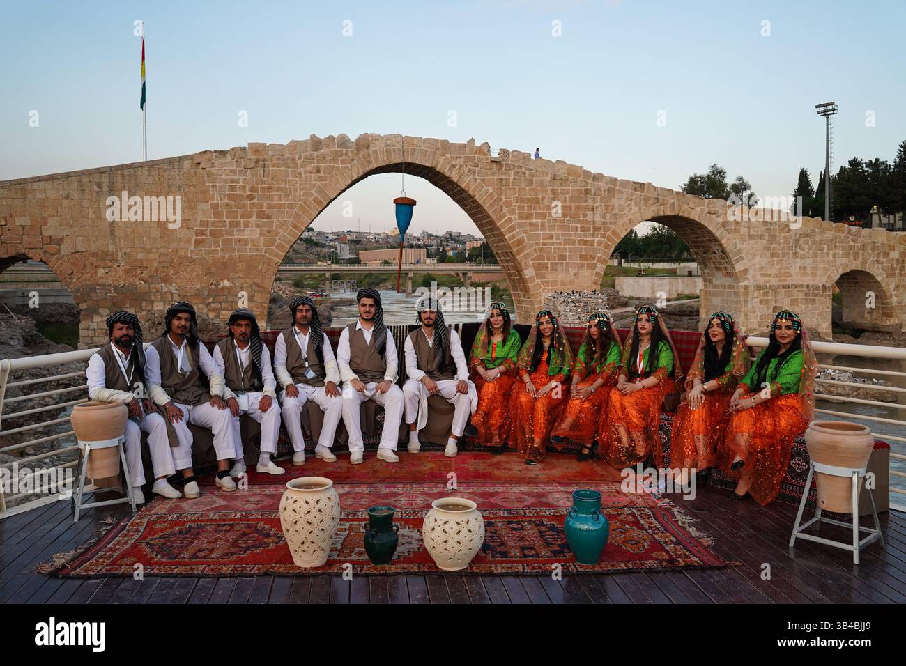 Zakho, Iraq. 29th Apr, 2025. Members of the Iraqi Kurdish group from ...