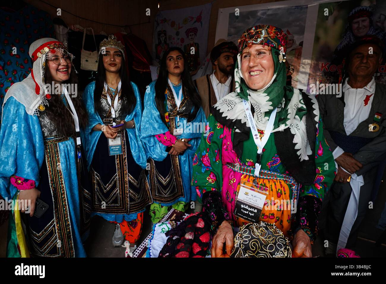 Zakho, Iraq. 29th Apr, 2025. Members of the Turkish Kurdish group in ...