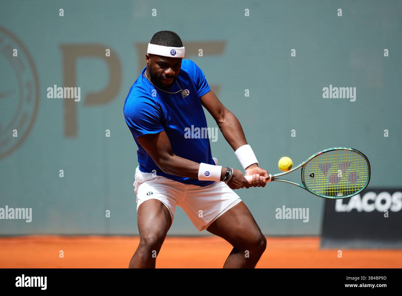 Frances Tiafoe of USA plays against Matteo Arnaldi of Italy during the ...