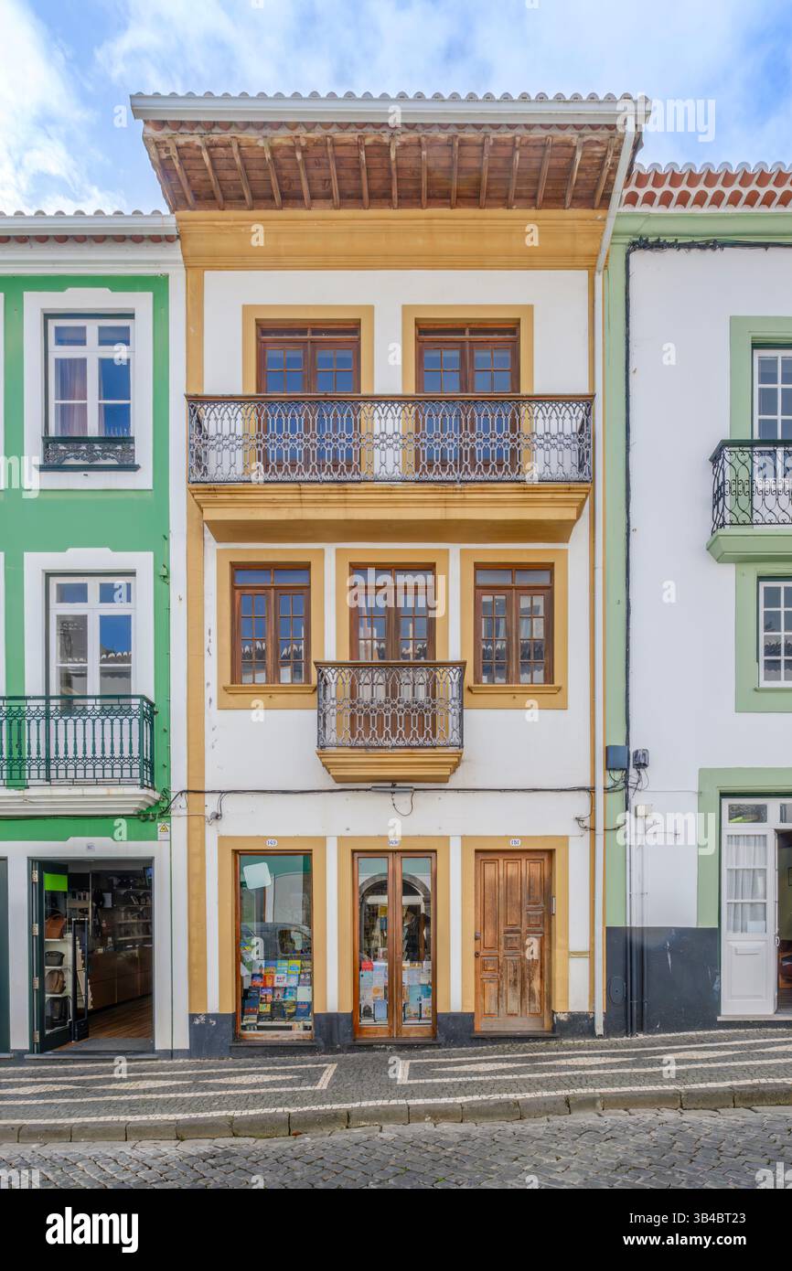 Terceira, Azores, Portugal - 02-18-2025: Traditional architecture of ...