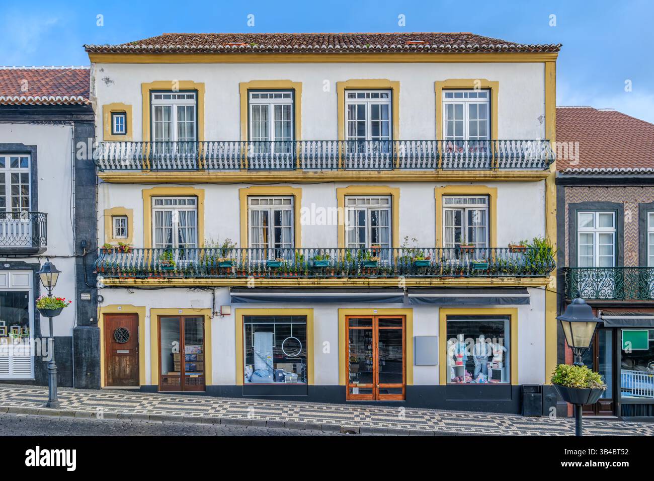 Terceira, Azores, Portugal - 02-18-2025: Traditional architecture of ...