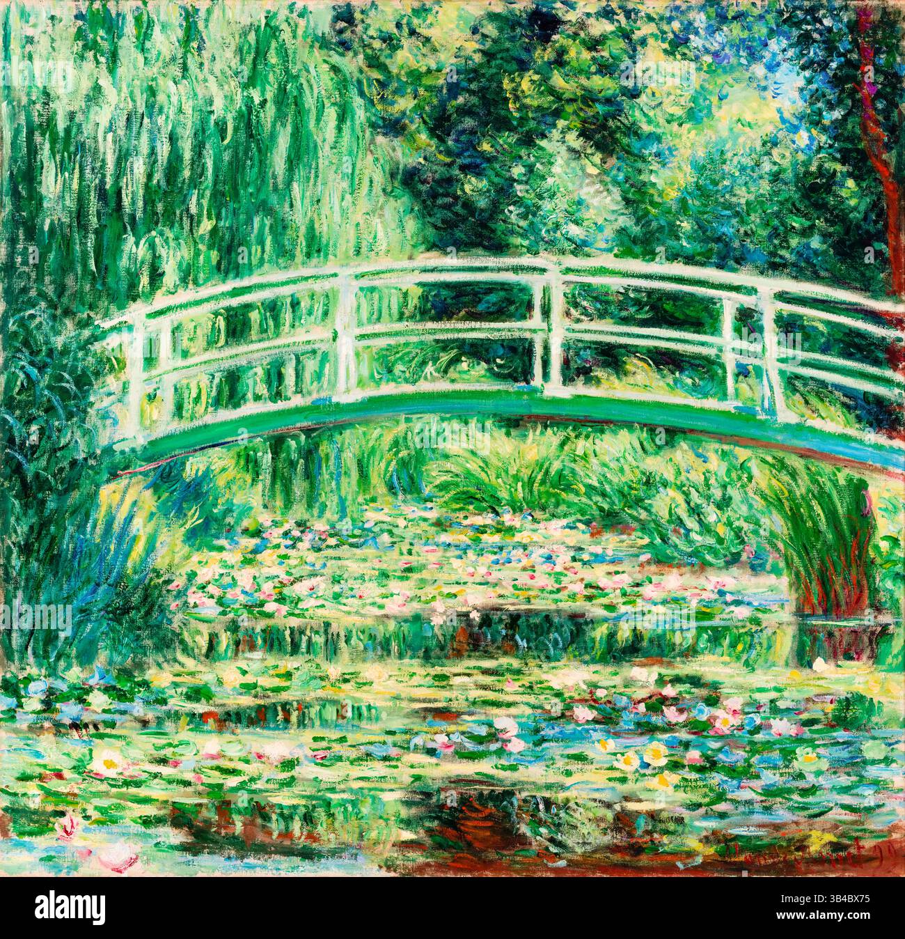 Claude Monet, White Water Lilies, painting in oil on canvas, 1899 Stock ...
