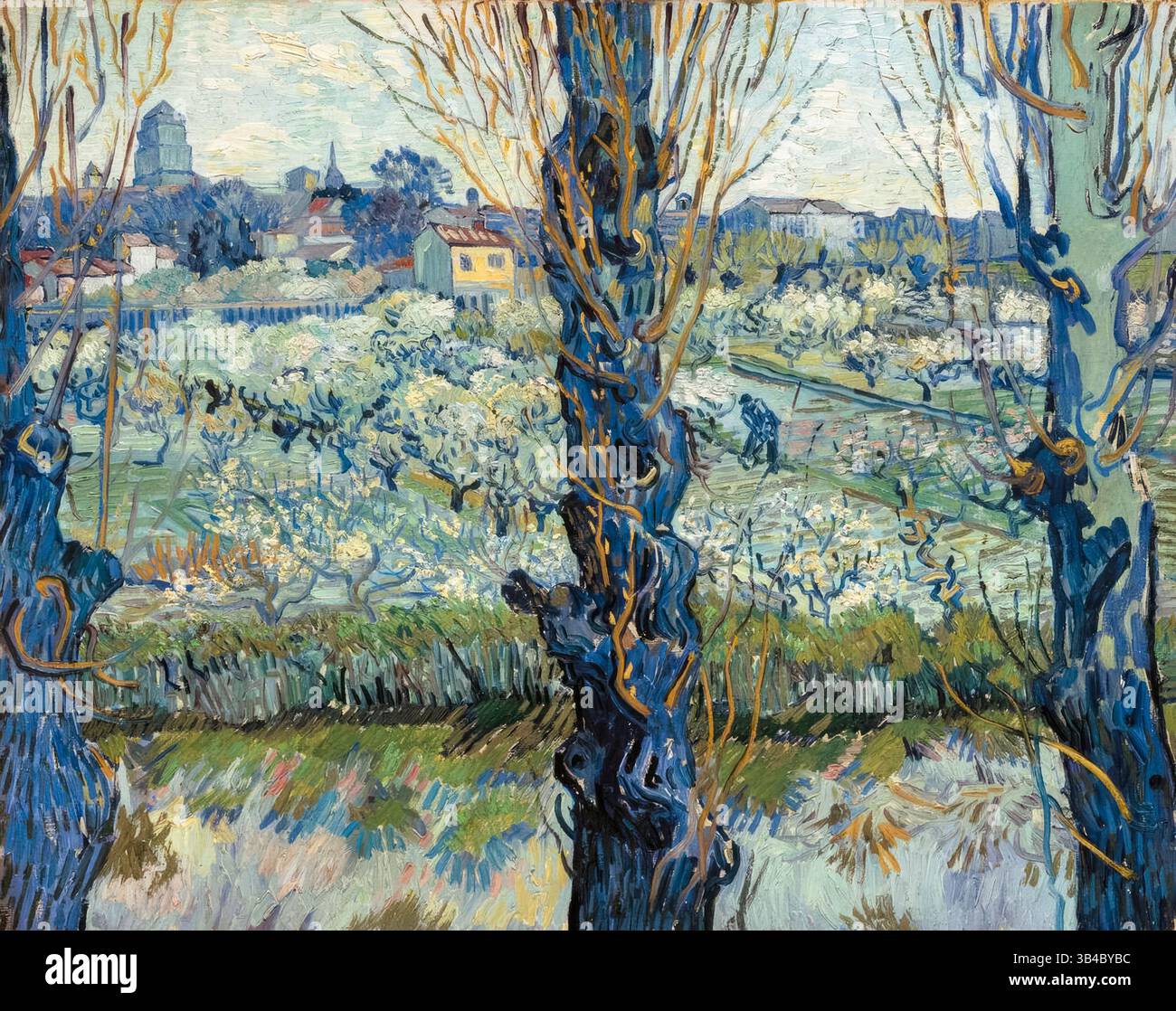 Vincent van Gogh, View of Arles, landscape painting in oil on canvas ...