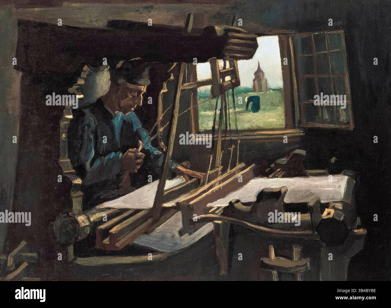 Vincent van Gogh, The Weaver, painting in oil on canvas, 1884 Stock ...