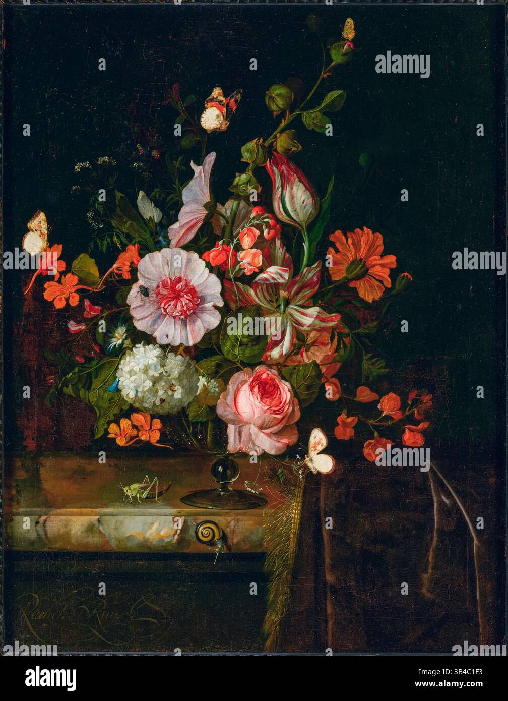 Flower oil painting hi-res stock photography and images - Alamy