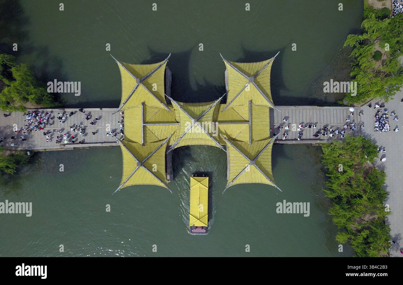 Beijing, China. 30th Apr, 2025. An aerial photo taken on April 30, 2025 ...