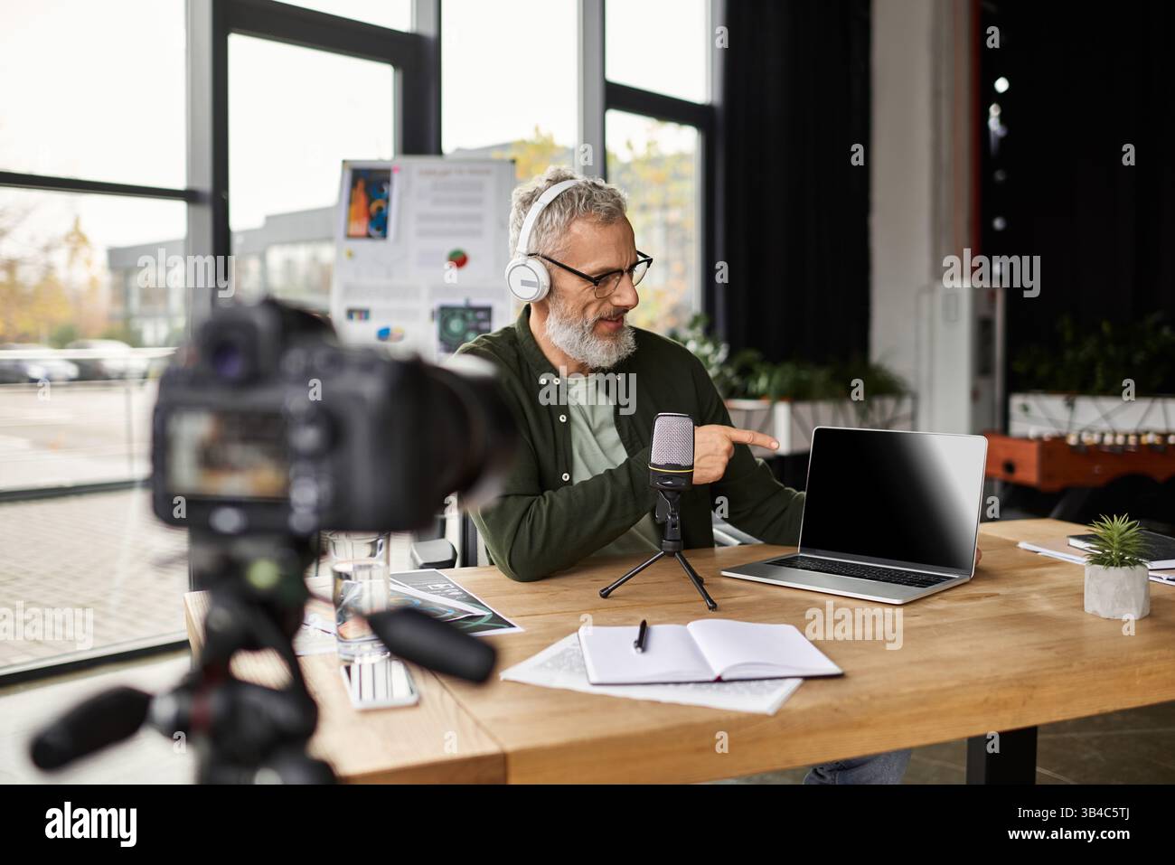 A professional shares insights during a virtual session in a modern ...