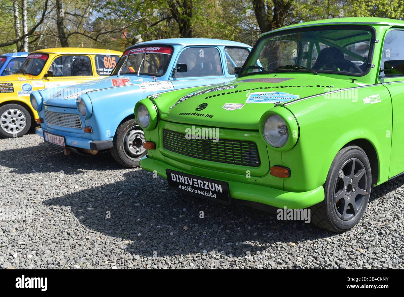 Trabant car show in Hungary Stock Photo - Alamy