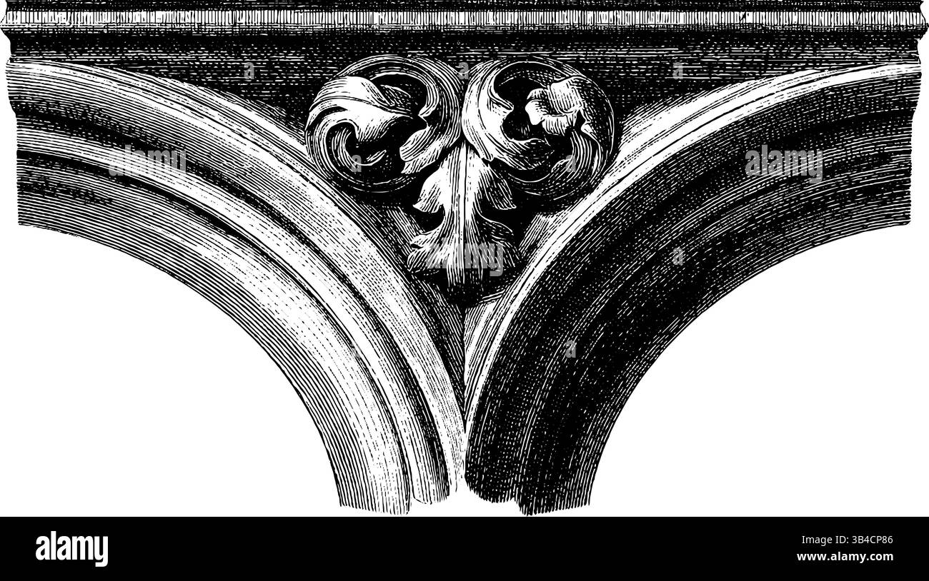 Architecture pointed arches detail Stock Vector Images - Alamy