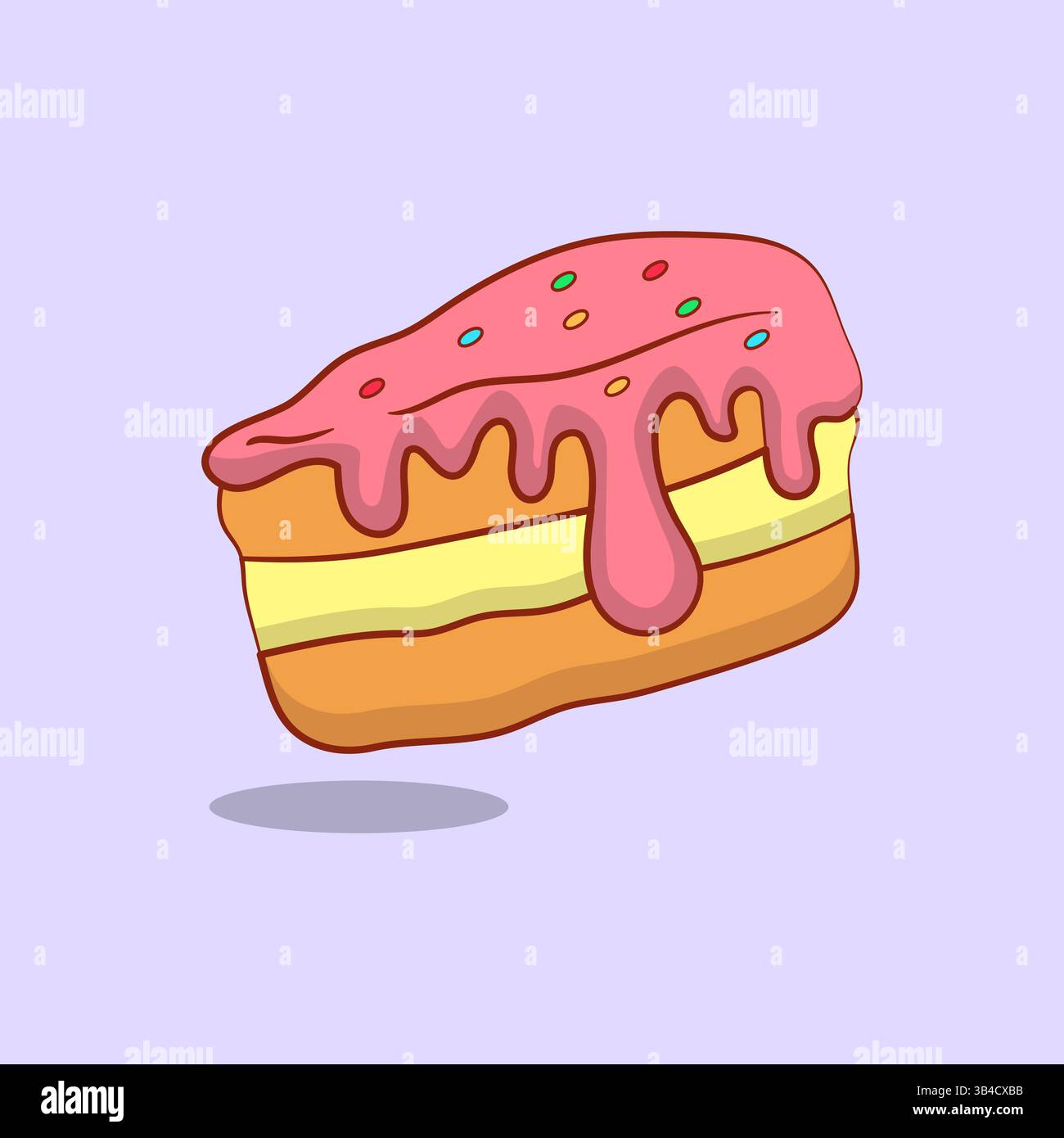 Cake square illustration Stock Vector Images - Alamy