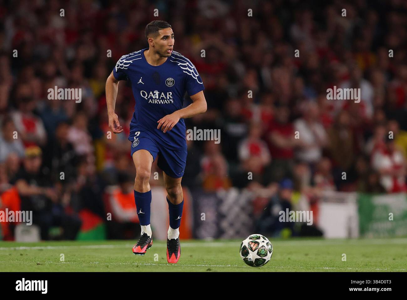 Achraf Hakimi of Paris Saint-Germain - Arsenal v PSG, UEFA Champions ...