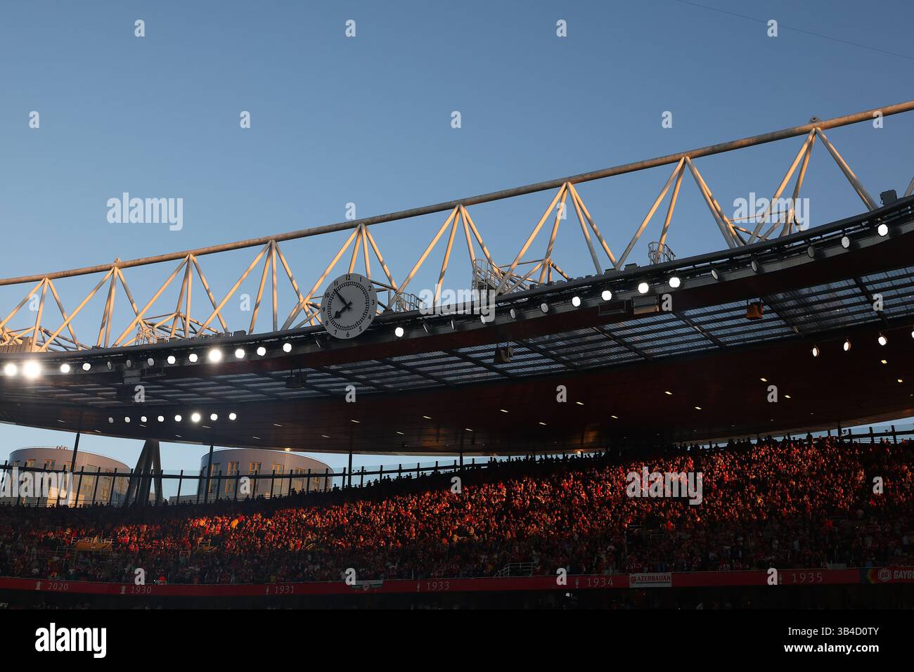 General view of The Emirates Stadium, home of Arsenal Football Club ...