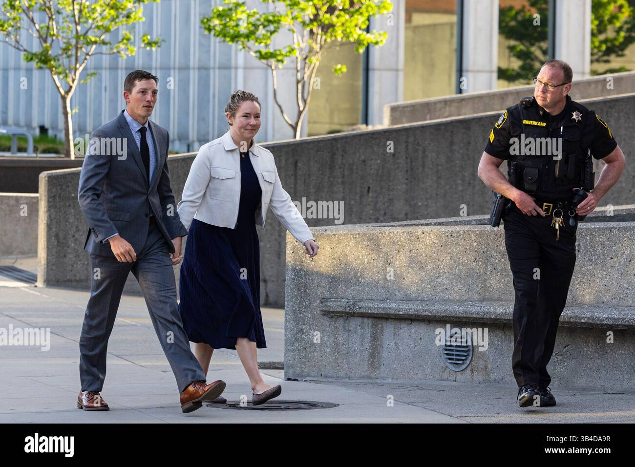 Former Grand Rapids Police officer Christopher Schurr enters the Kent ... Former Grand Rapids Police officer Christopher Schurr enters the Kent ...