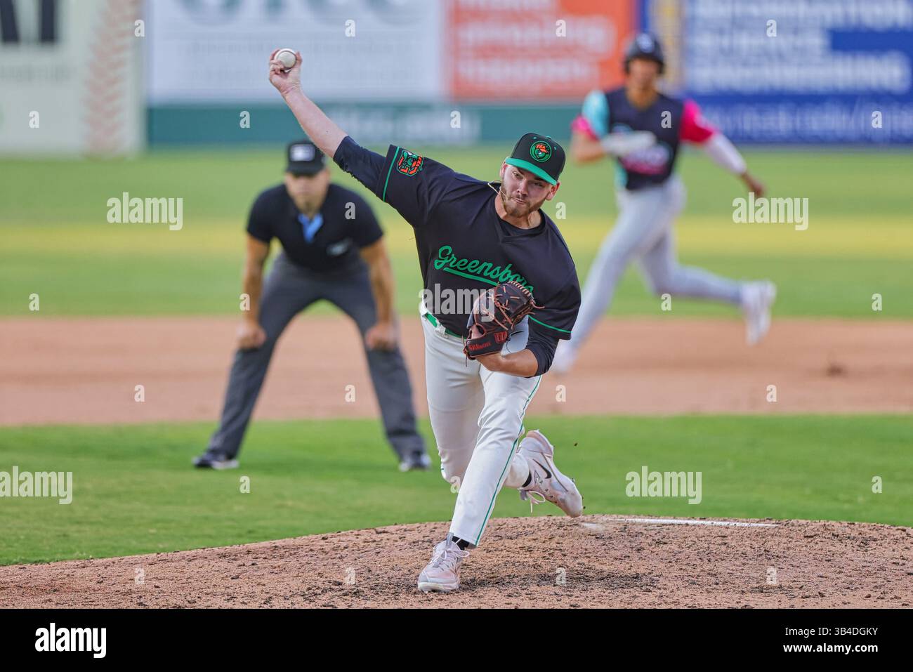 Greensboro, NC: Greensboro Grasshoppers pitcher Ryan Harbin (16 ...