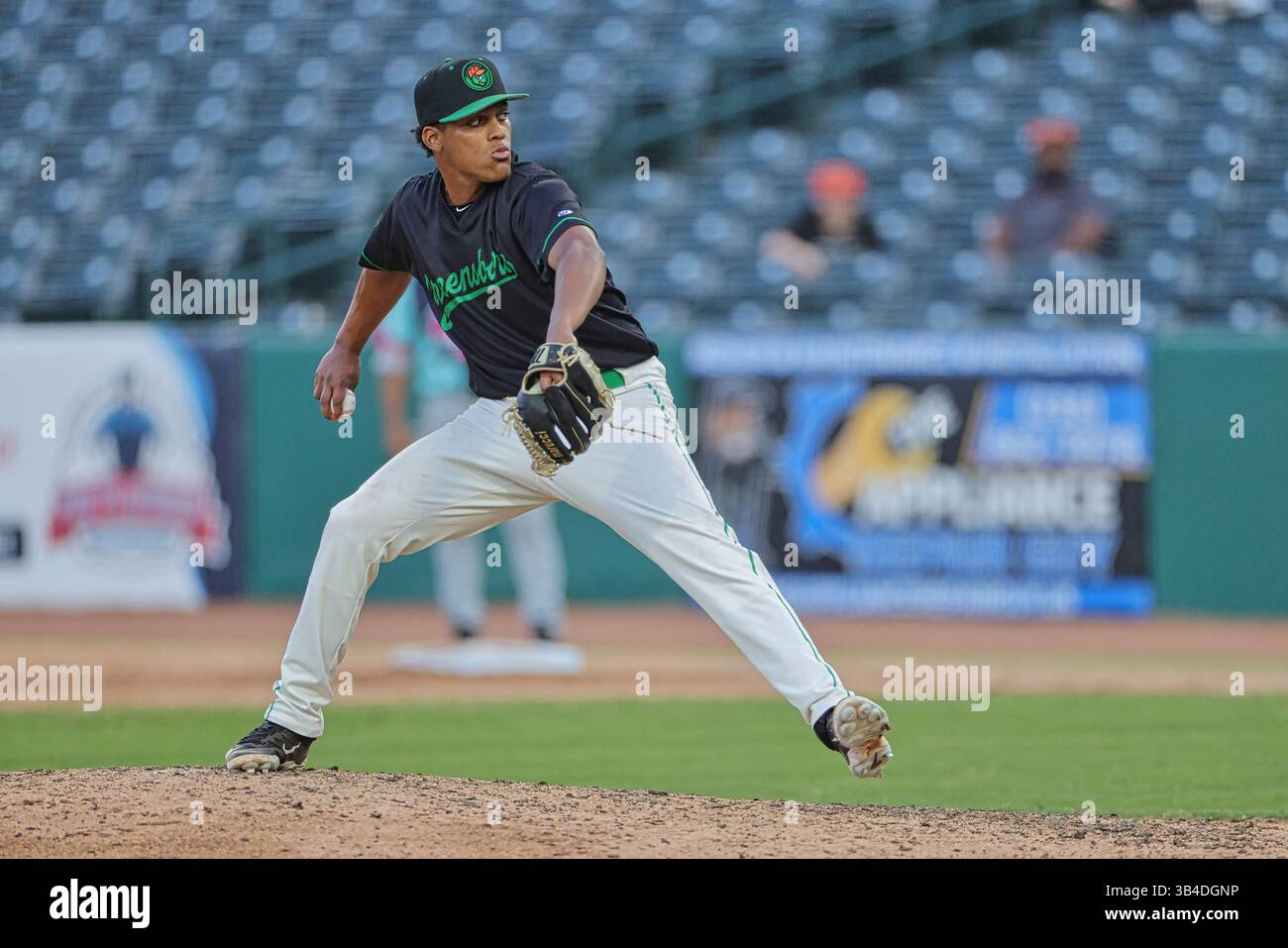 Greensboro, NC: Greensboro Grasshoppers pitcher Carlos Jimenez (29 ...