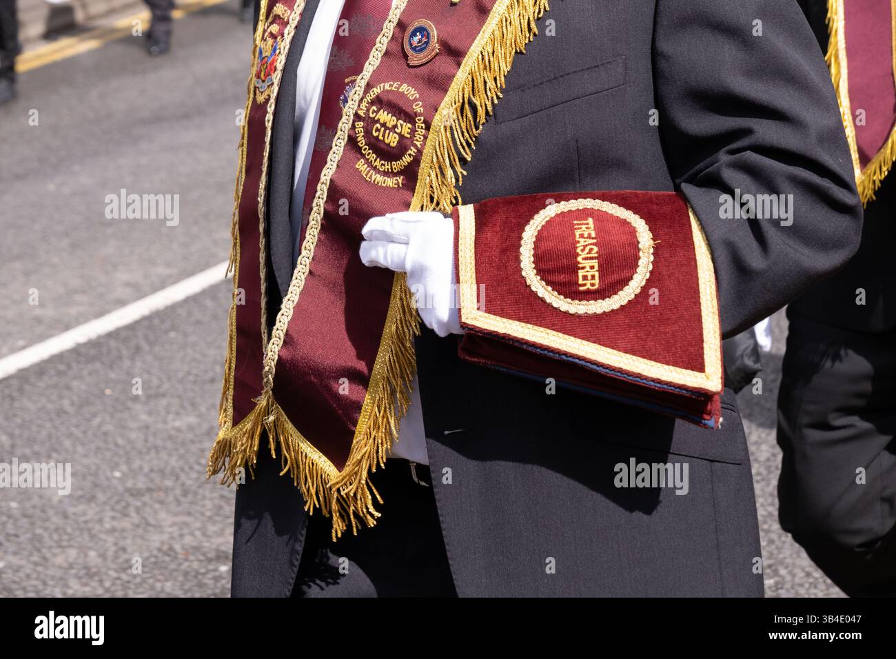 Lisburn, Northern Ireland - April 21st, 2025: Treasurer of Bendooragh ...
