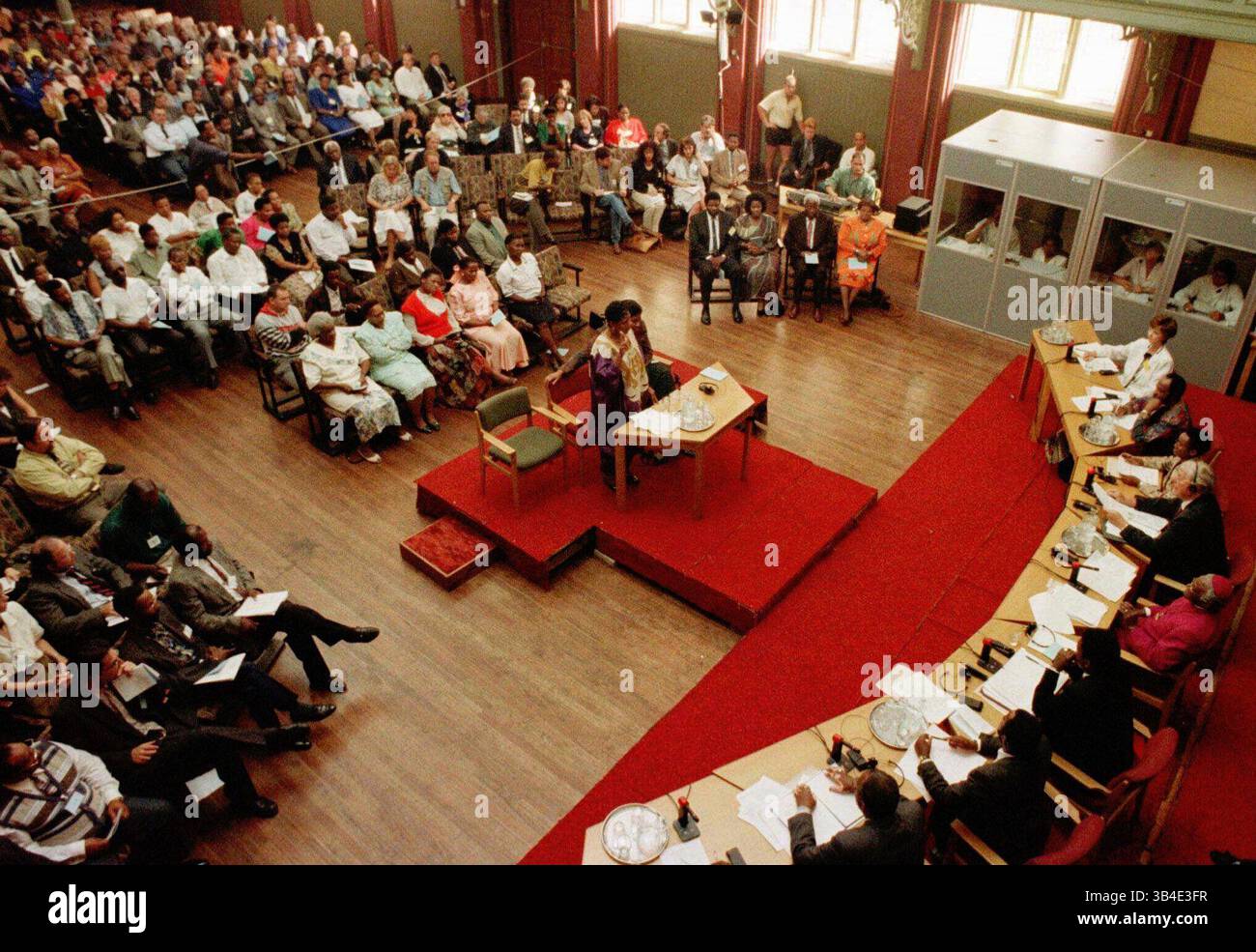FILE - Mrs. Nohle Mohapi, the first witness before the Truth and ...