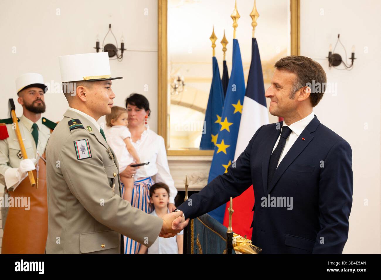 Aubagne, France. 30th Apr, 2025. The presentation of naturalization ...