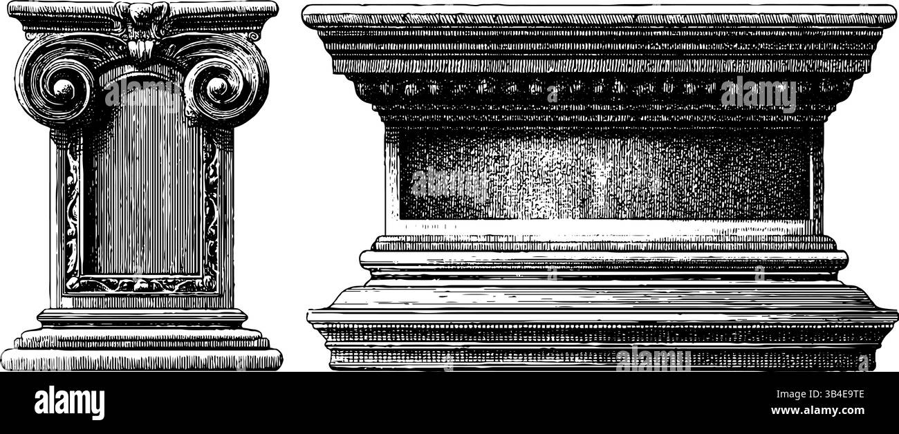 Classic entablature Stock Vector Images - Alamy