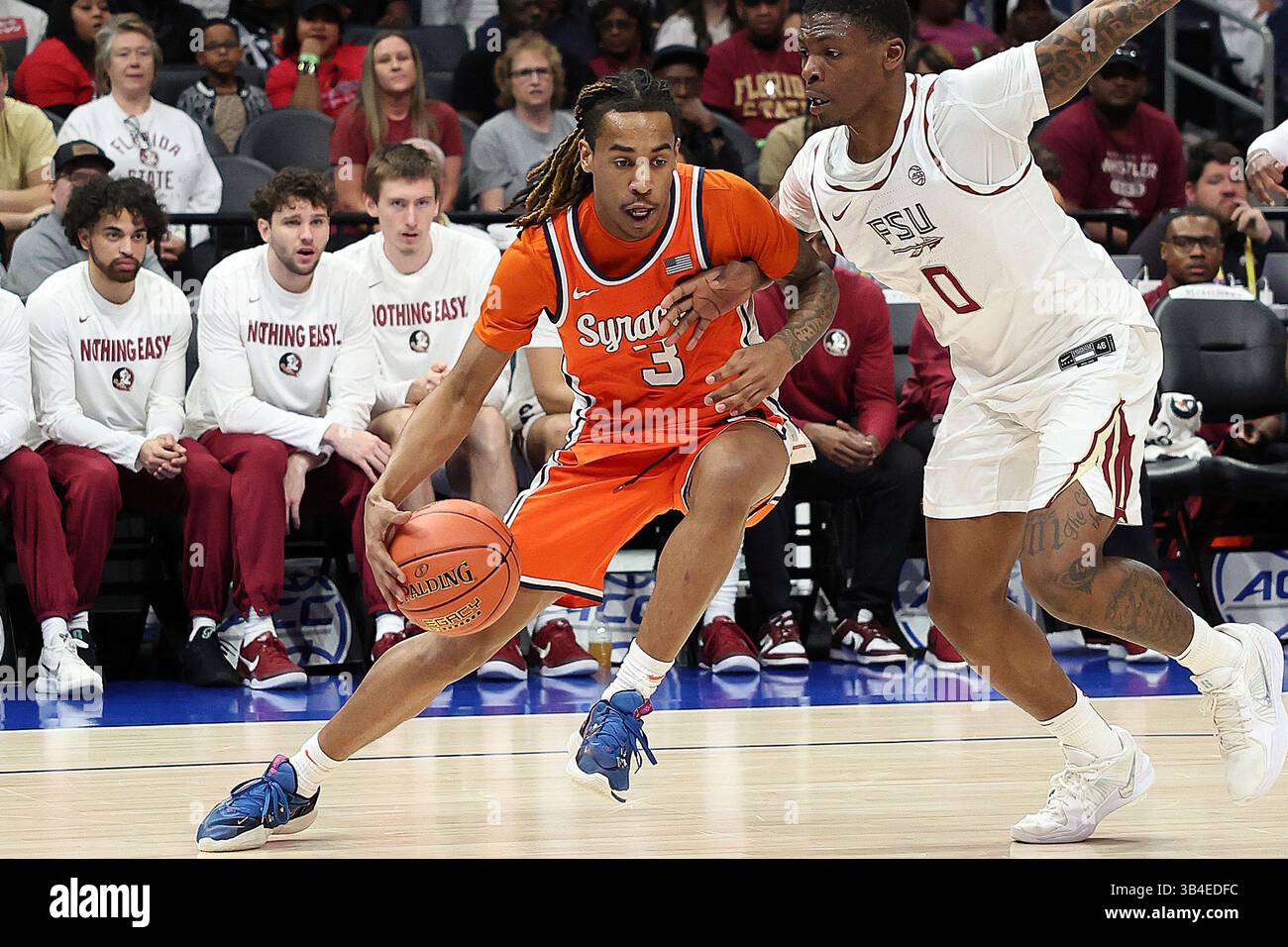 CHARLOTTE, NC - MARCH 11: Syracuse Orange guard Lucas Taylor (3) during ...