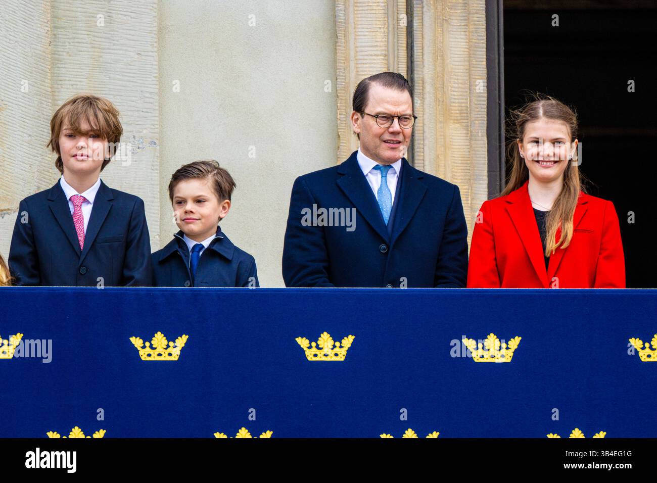 Stockholm, Sweden. 30th Apr, 2025. Prince Daniel, Princess Estelle ...