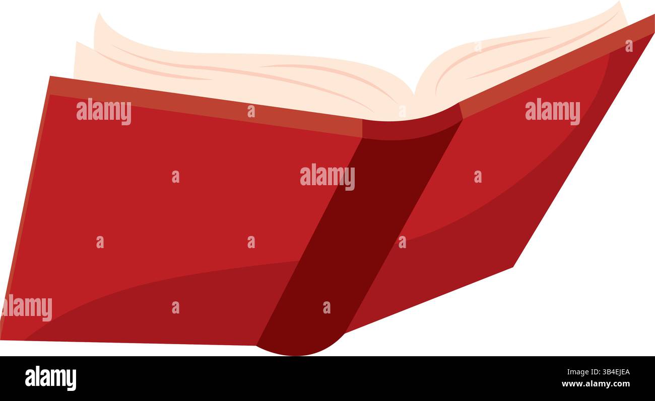 Open red book view. Vector illustration Stock Vector Image & Art - Alamy