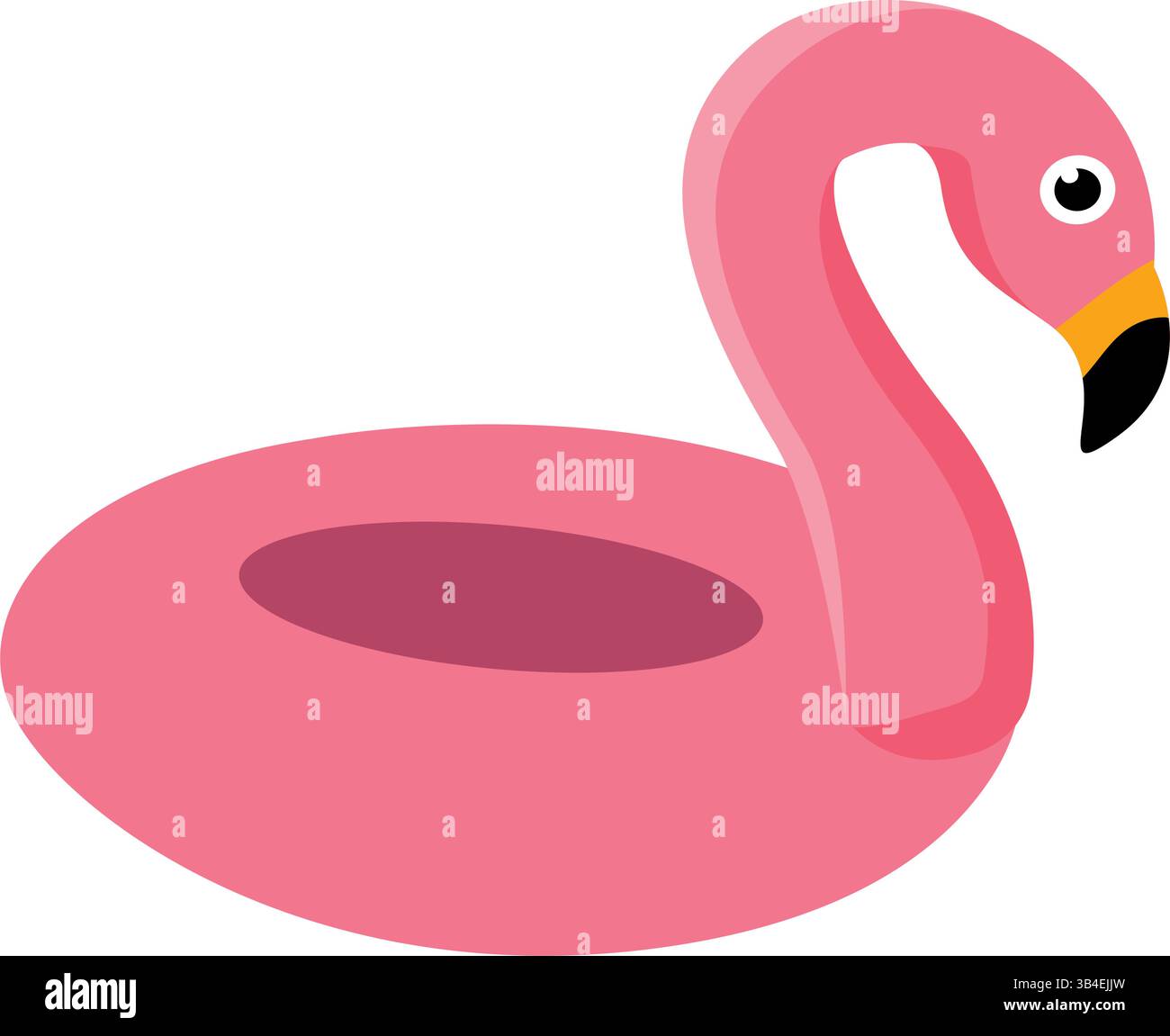 Pink flamingo pool float. Vector illustration Stock Vector Image & Art ...